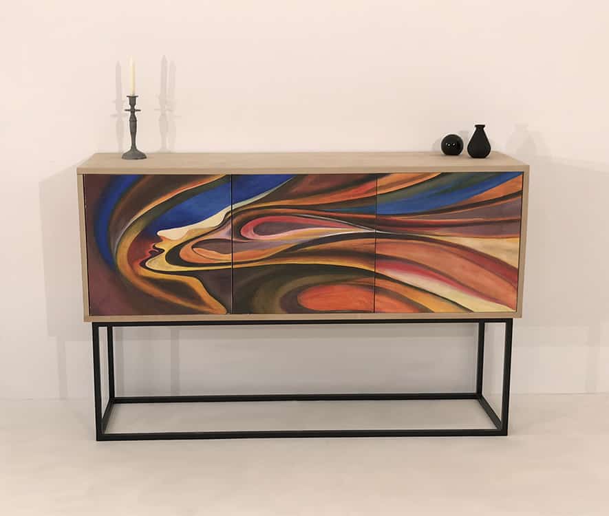 Meuble original de salon bois massif made in France