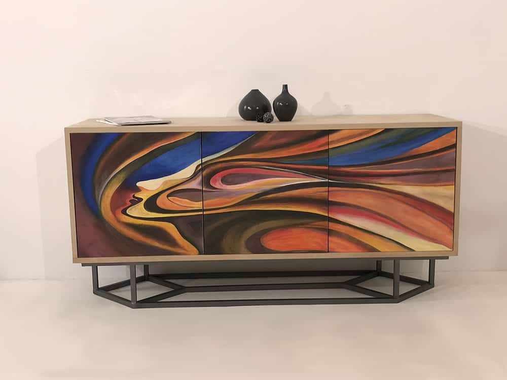 Meuble original de salon bois massif made in France